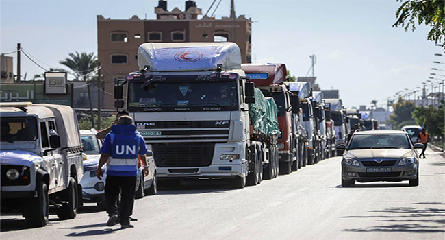 2nd aid convoy of 14 trucks arrive Gaza – UN relief chief - 365Daily
