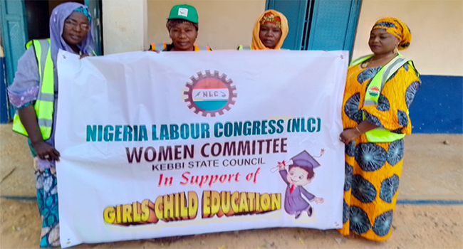 NLC Women Committee distributes books, sanitary items to Kebbi schools ...