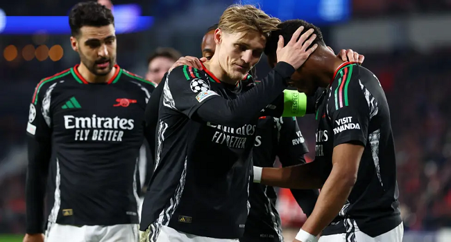Arsenal break Champions League history to score seven away goals - 365Daily